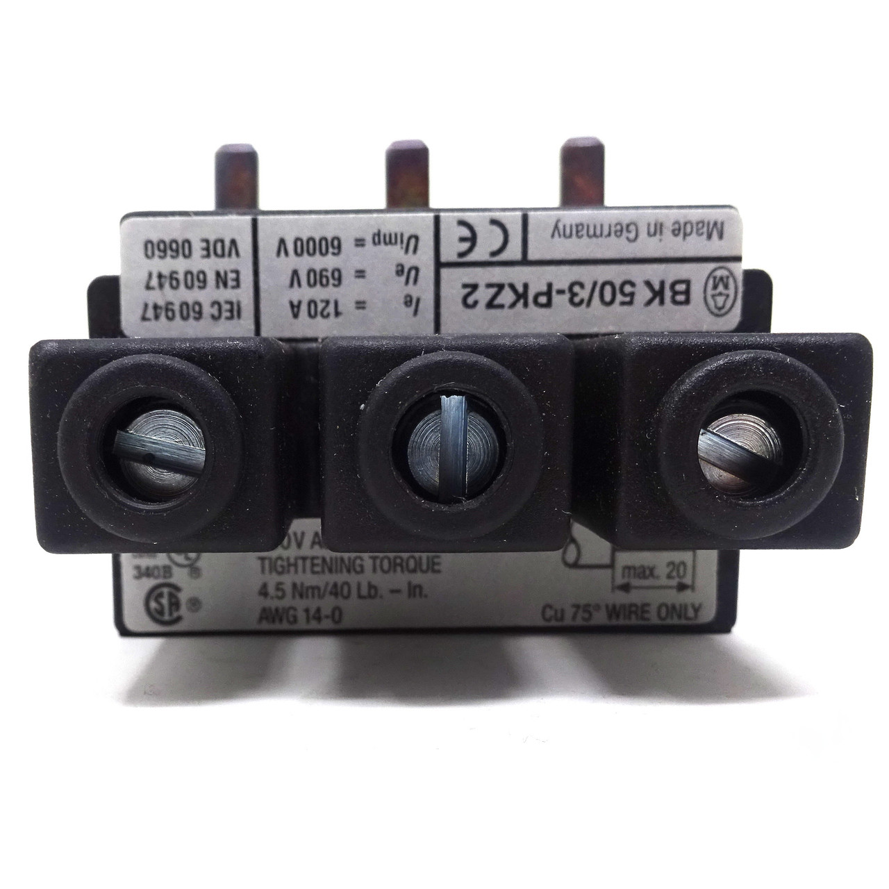 Motor Protector BK50/3-PKZ2 Moeller - Axxa - Motor Control & Automation