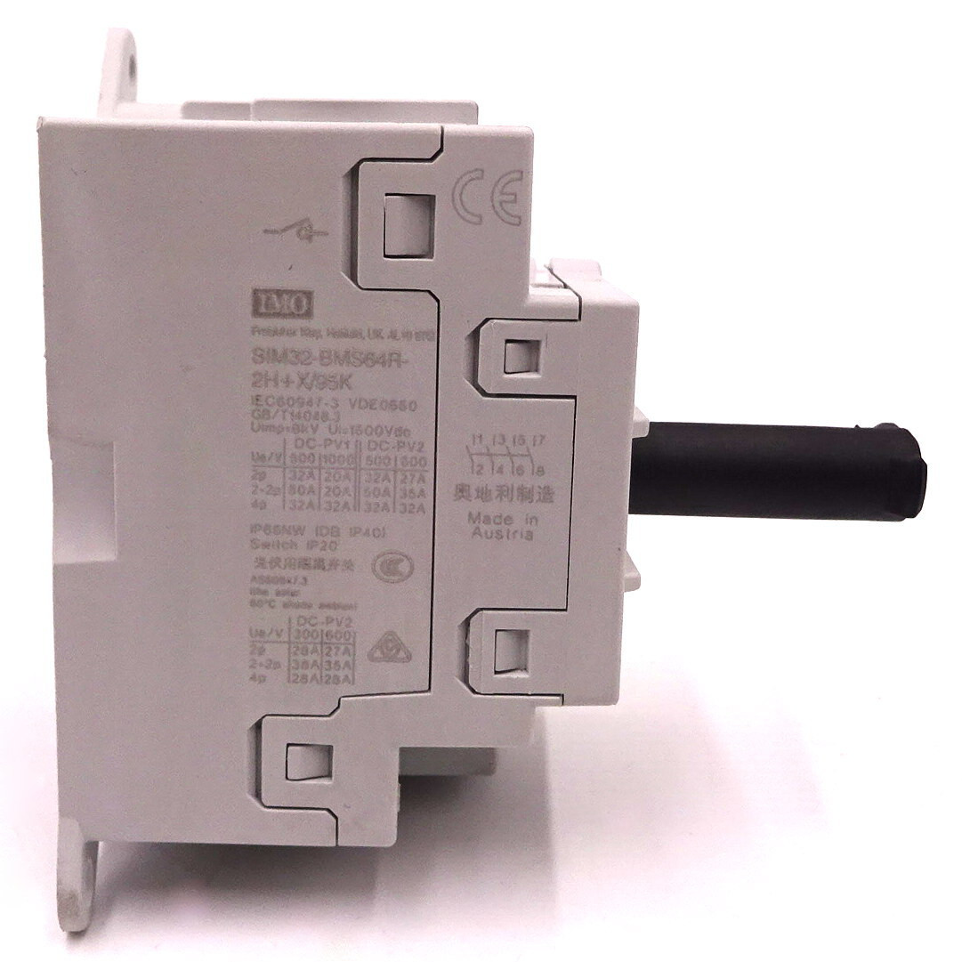 DC Isolator SIM32-BMS64R-2H+X/95K IMO 2P 4 Parallel Poles *New* - Axxa ...