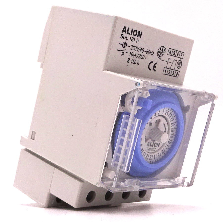 Time Switch SUL-181H Alion 230VAC 24h 16 (4) A - Axxa - Motor Control ...