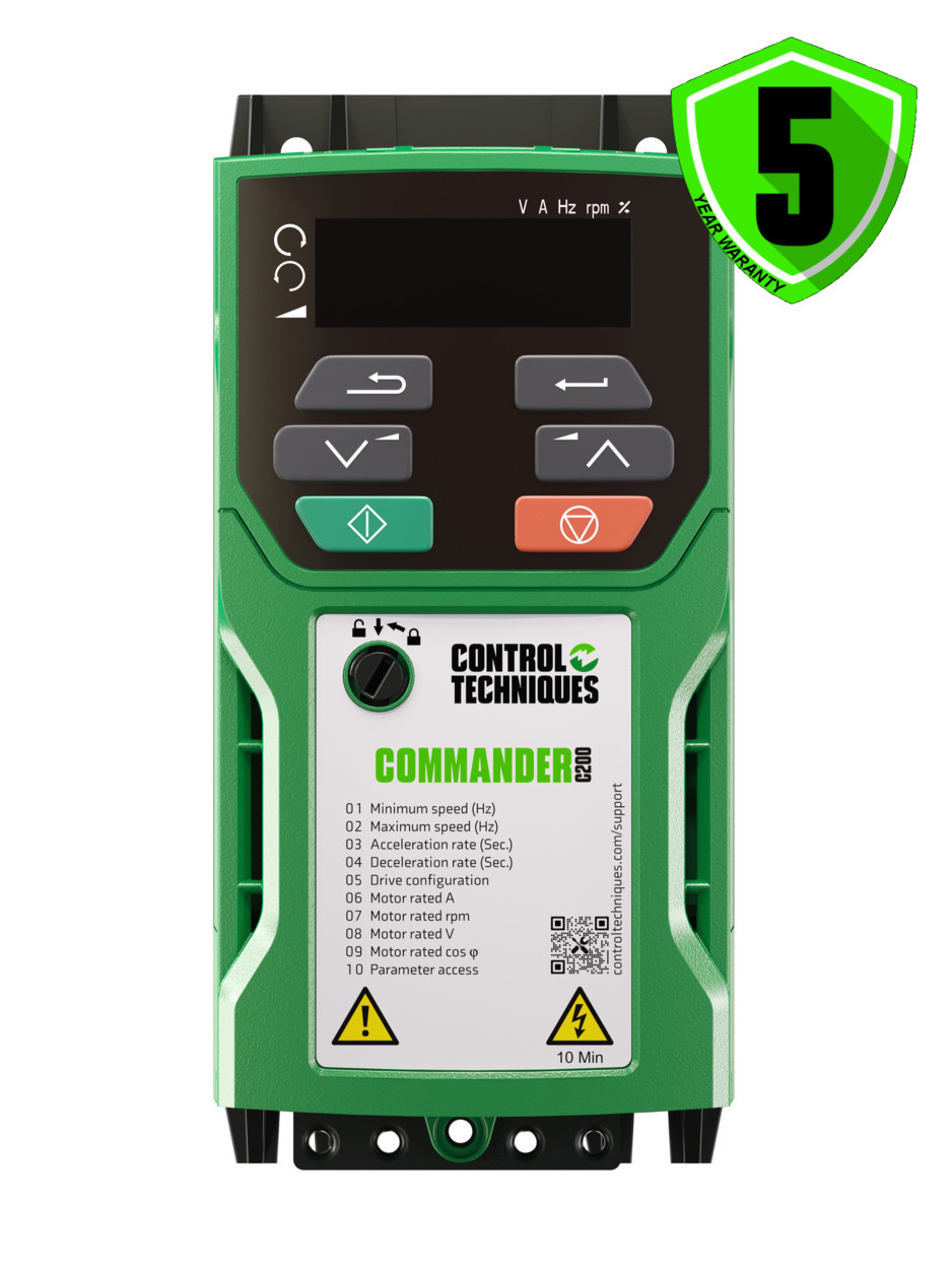 Commander Drive C300-01200033 Nidec - Control Techniques 1ph-3ph 0.55kW ...