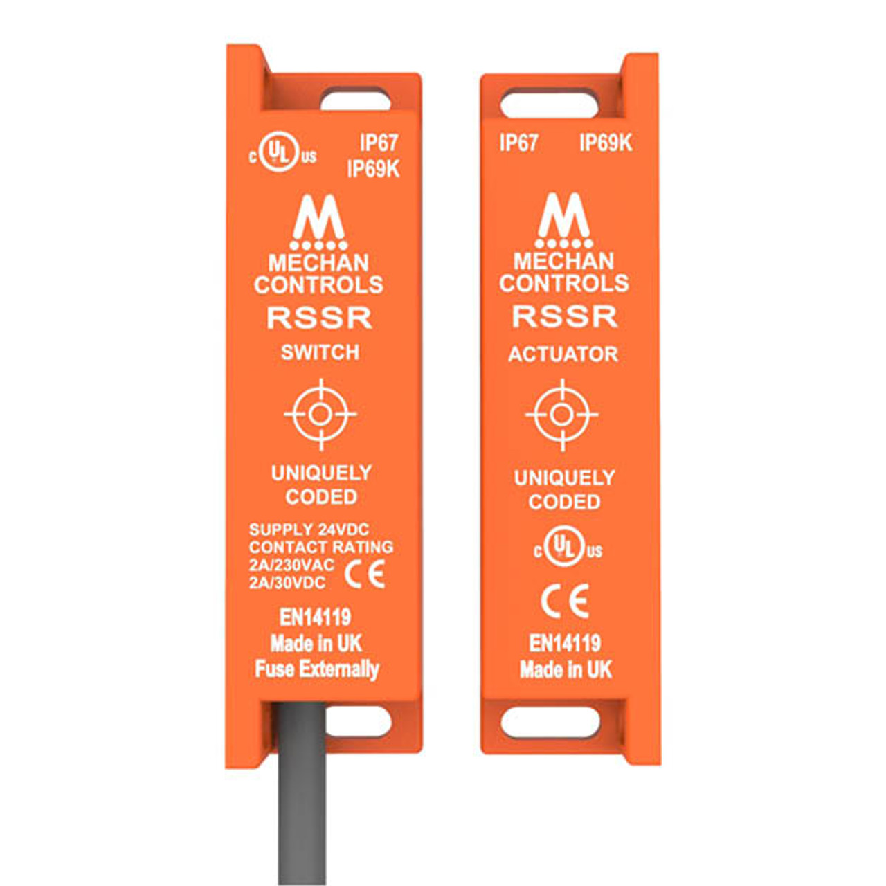 Mechan Controls - RSSR-21-DC-06M, Safety Switch and Actuator, Plastic ...