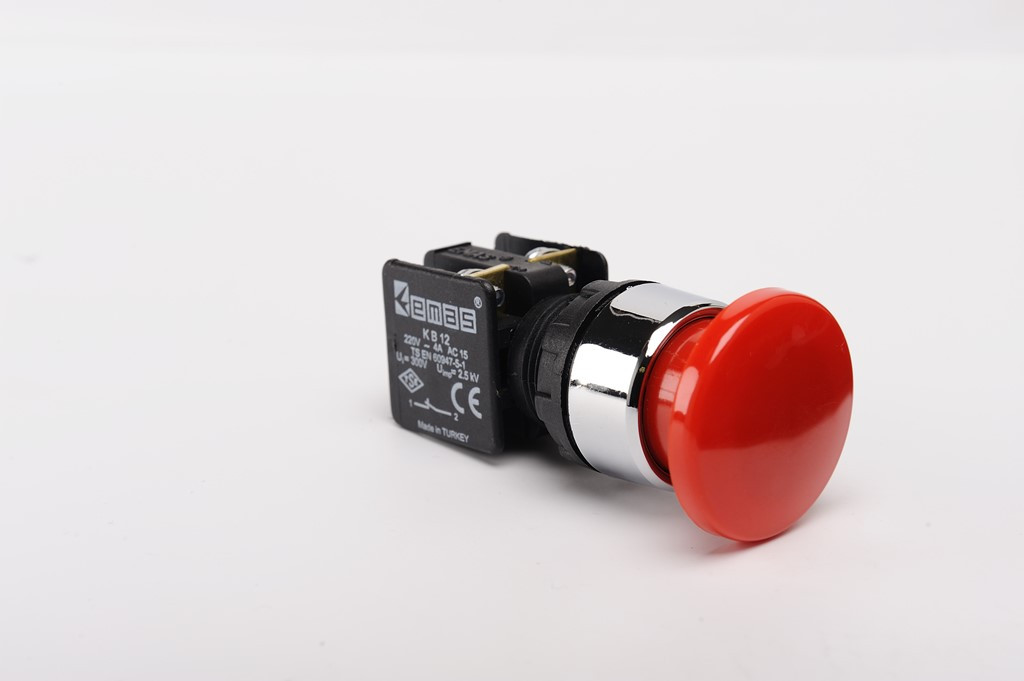 Mushroom Push Button 1NC Red KB12MK EMAS - Axxa - Motor Control ...