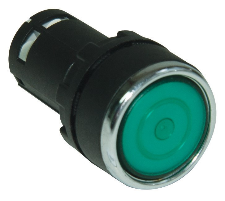 Stay Put Push Button Green 1NO MB100FY EMAS - Axxa - Motor Control ...