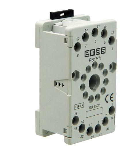 Socket 11 Pin Grey RS1P11G1 EMAS - Axxa - Motor Control & Automation