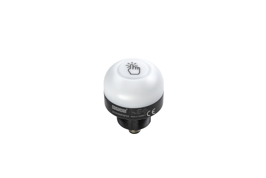 Capacitive Touch Button M30 Round M12 Connector Pnp NO SCB30MP6PSX EMAS ...