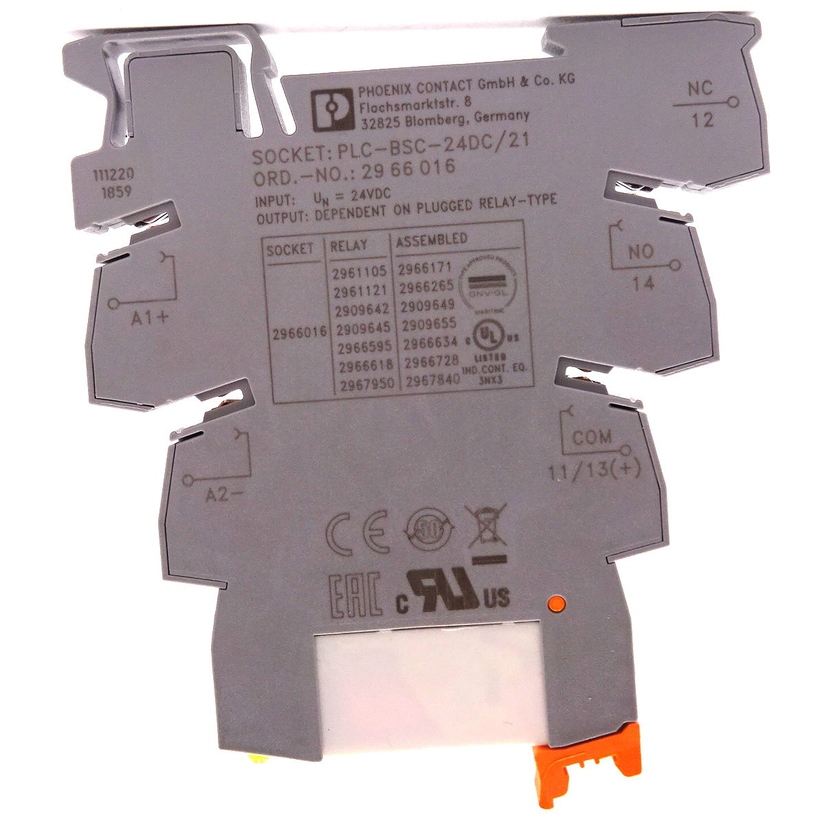 Interface Relay Module 2966016 Phoenix Contact 24VDC - Axxa - Motor ...