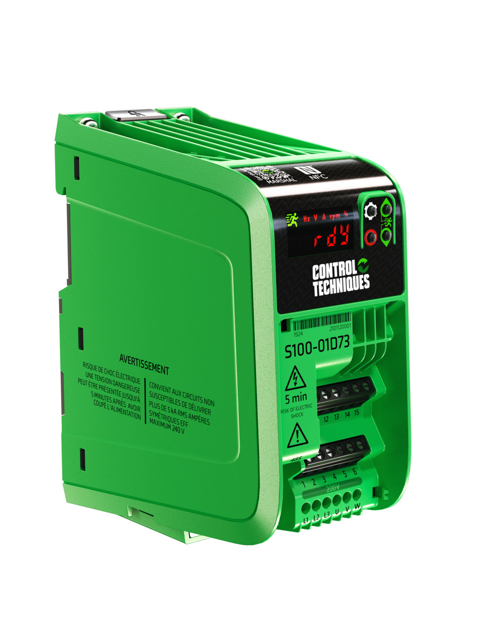 Commander Drive S100-01S53-0A0000 Nidec - Control Techniques 1ph-3ph 0 ...