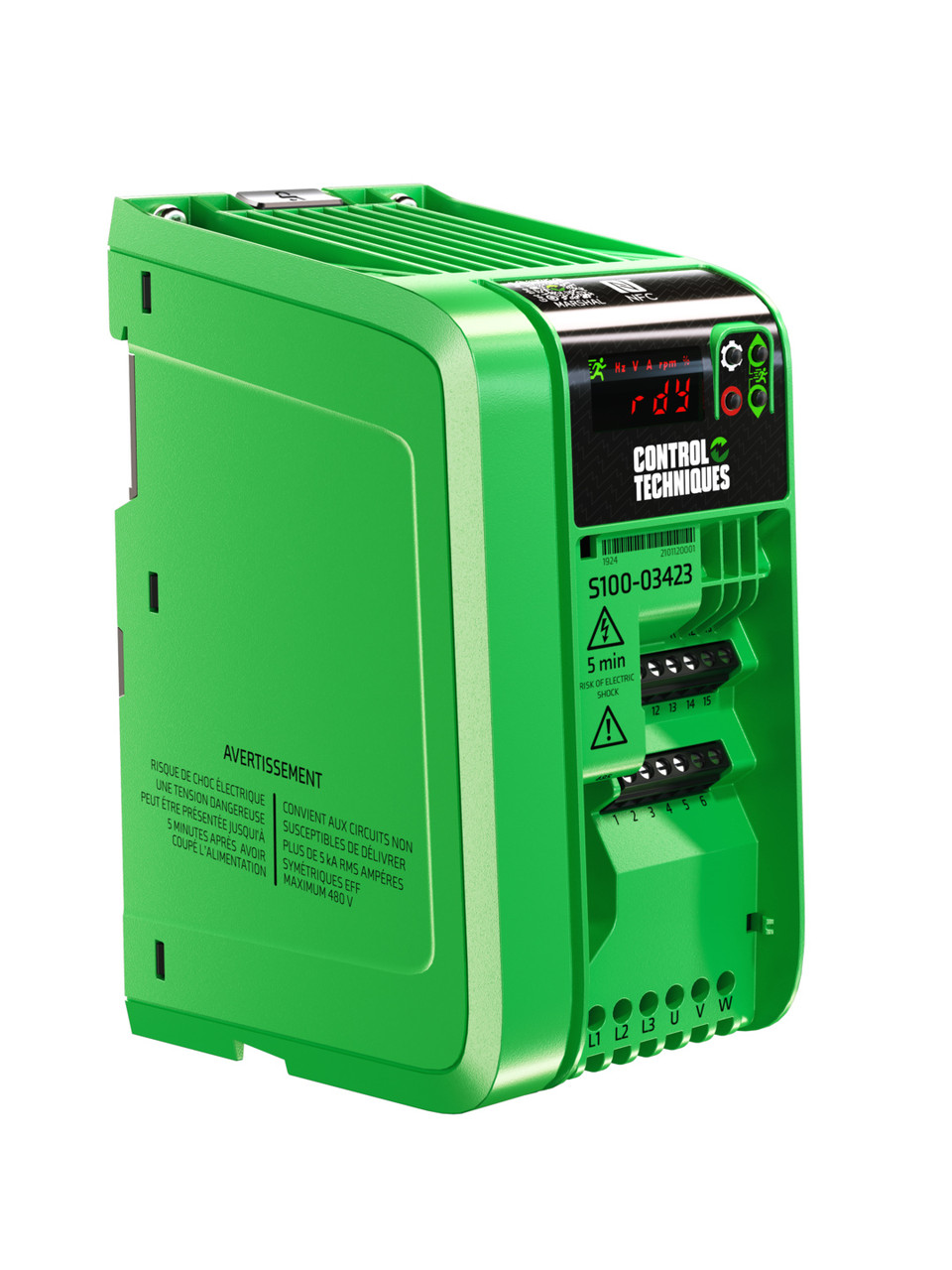 Commander Drive S100-03423-0A0000 Nidec - Control Techniques 3ph-3ph ...