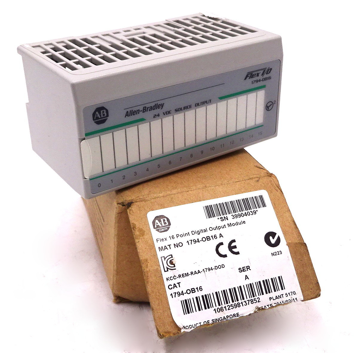 Digital Output Module 1794-OB16 Allen-Bradley 24VDC 16 point - Axxa ...