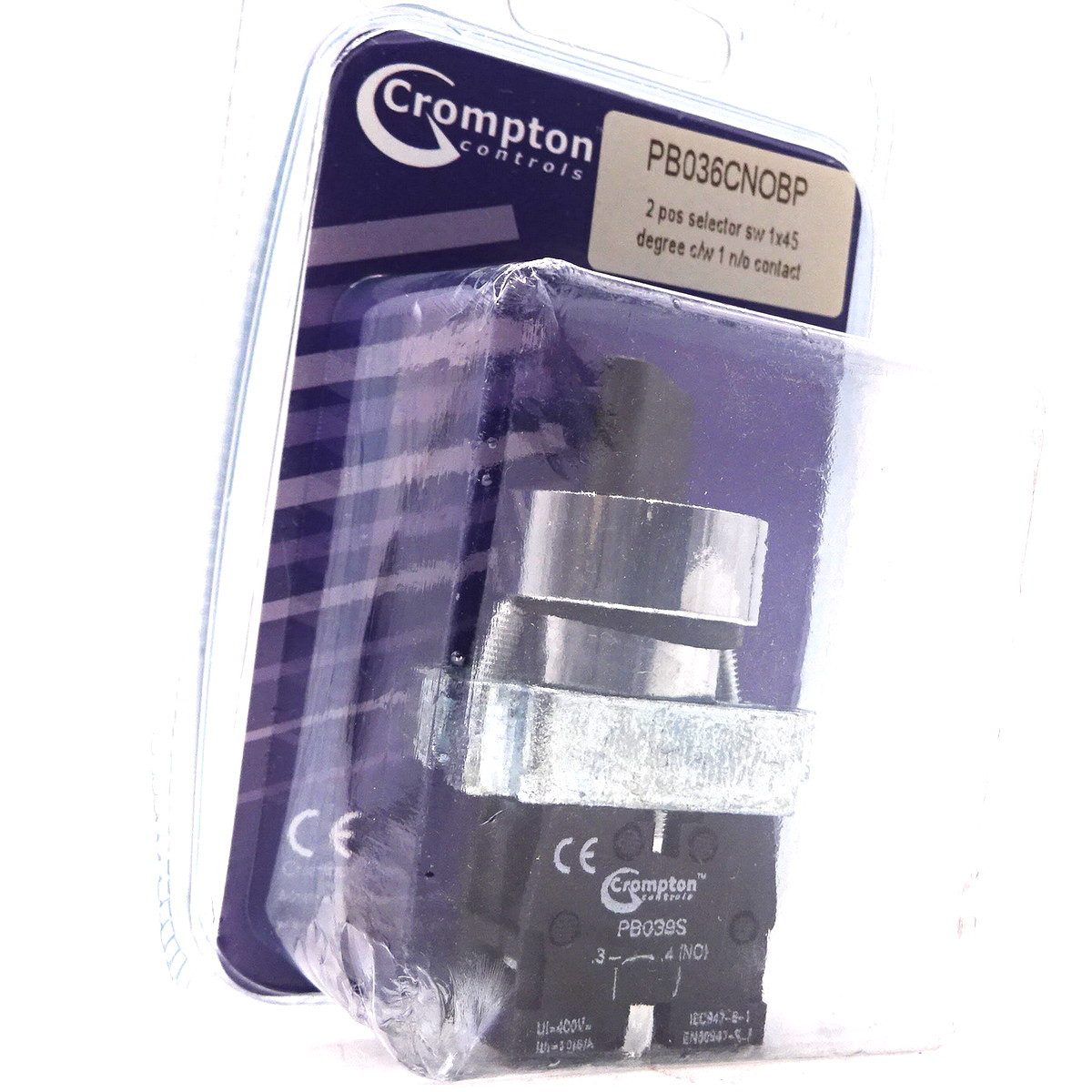 Selector Switch PB036CNOBP Crompton 2 Positions - Axxa - Motor Control ...