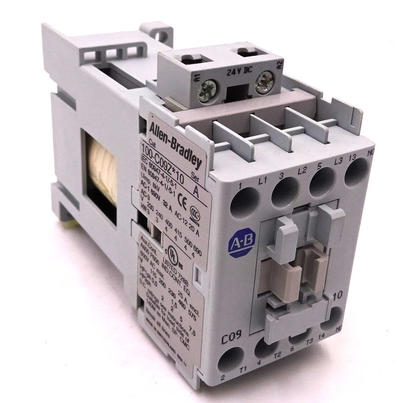 Contactor 100-C09ZJ10-24VDC Allen-Bradley 4kW 24VDC 1NO - Axxa - Motor ...