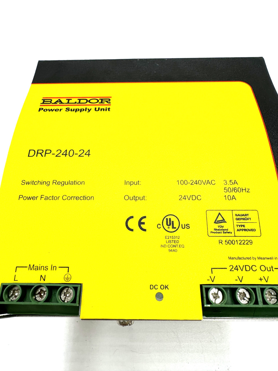 Power Supply DRP-240-24 Baldor 24VDC 10A DRP24024 - Axxa - Motor ...