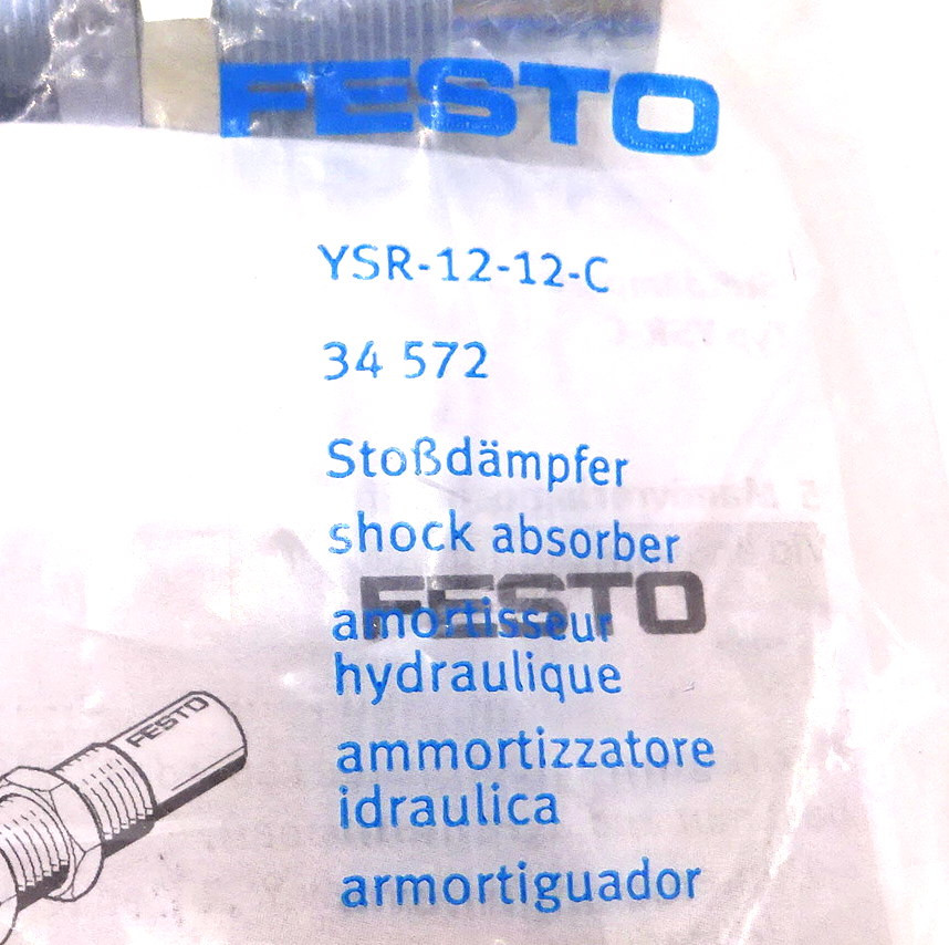 Shock Absorber YSR-12-12-C Festo 34572 - Axxa - Motor Control & Automation