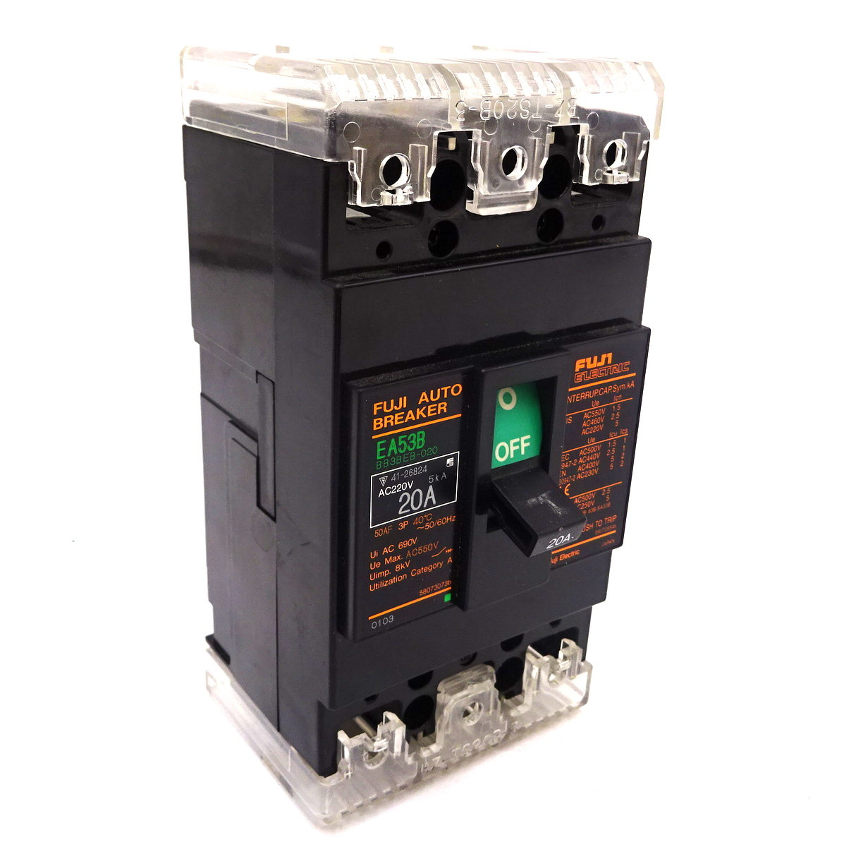 MCCB EA53B FUJI *Fitted* - Axxa - Motor Control & Automation
