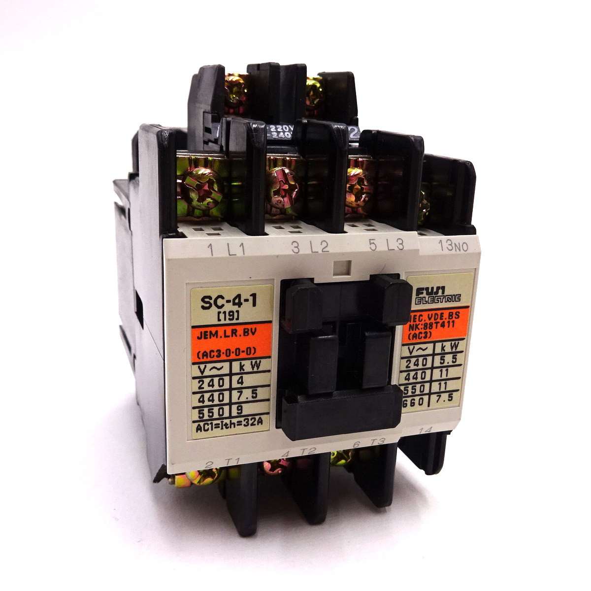 Contactor SC-4-1-240VAC FUJI 5.5KW 240VAC 1NO AUX SC19AA *New* - Axxa ...