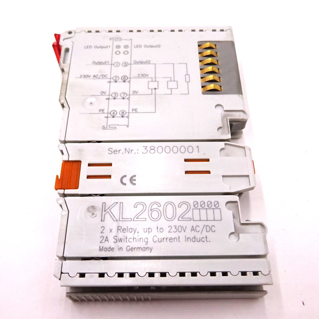 Bus Terminal KL2602 Beckhoff 2-Channel Relay 230VAC 30Vdc 2A Ind. 5A ...