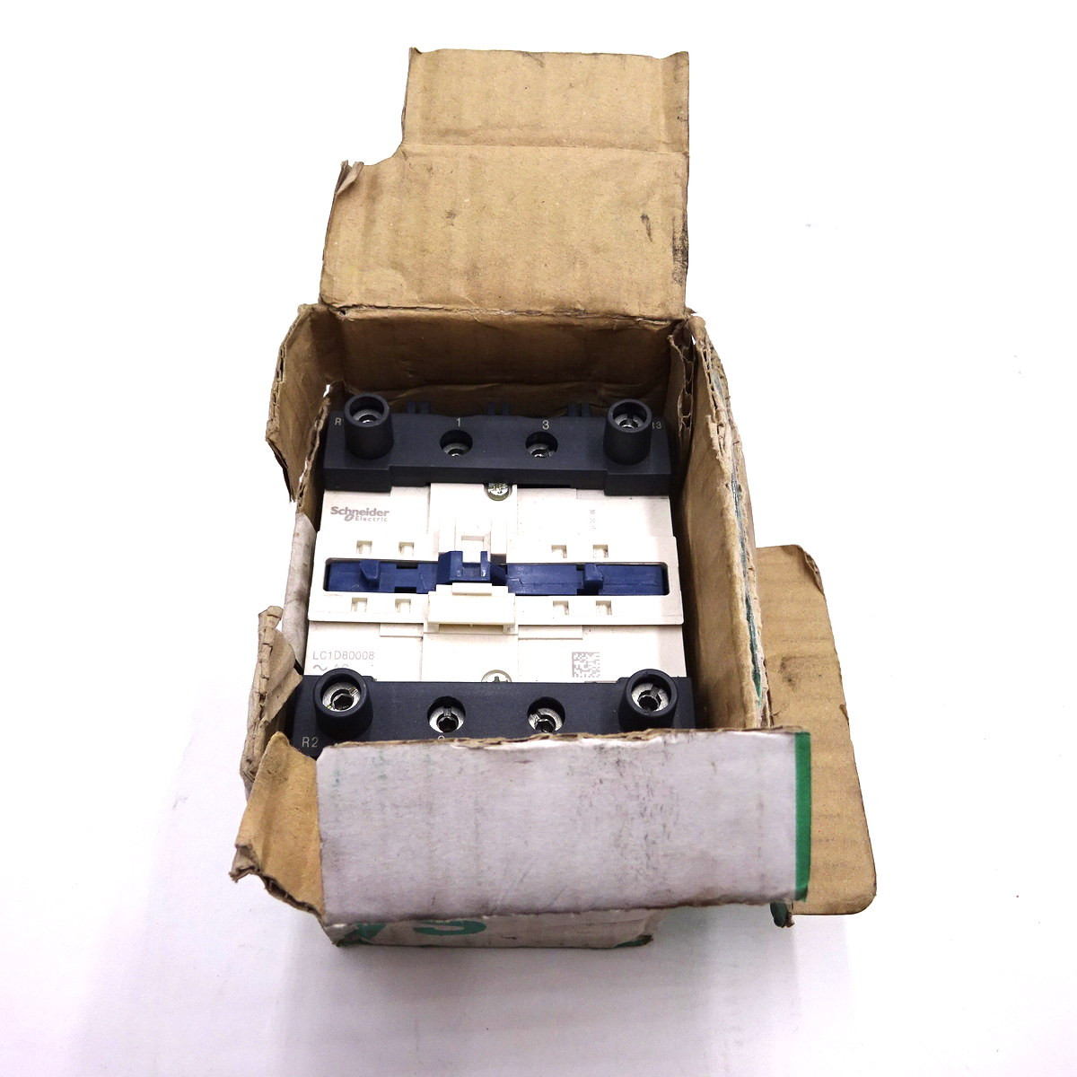 Contactor LC1D80008F7 Schneider 4P (2NO 2NC) 110VAC 125A - Axxa - Motor ...