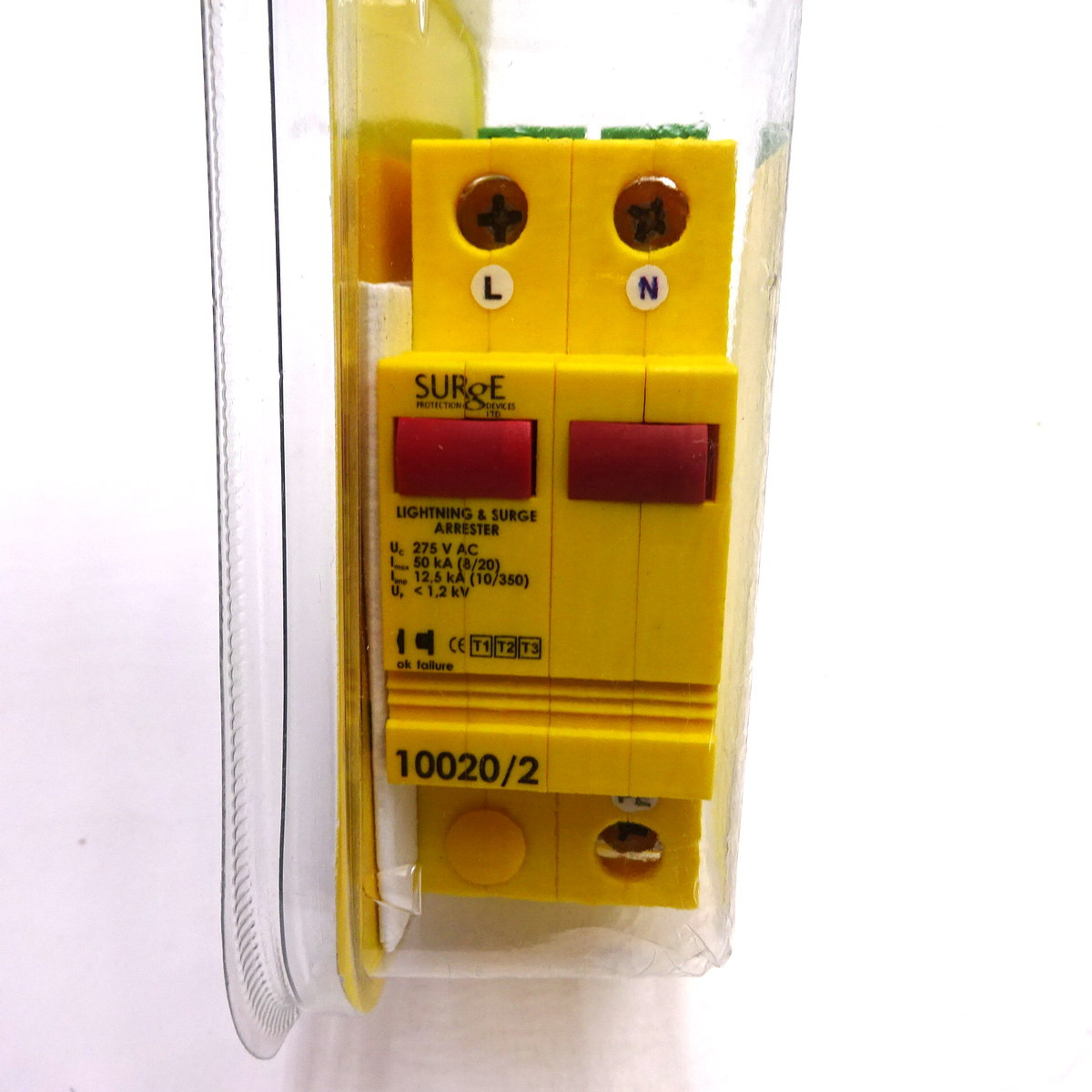 Surge Protector 10020/2BP MCG Industrial 10020/2 25kA SP+N Type 1+2+3 ...