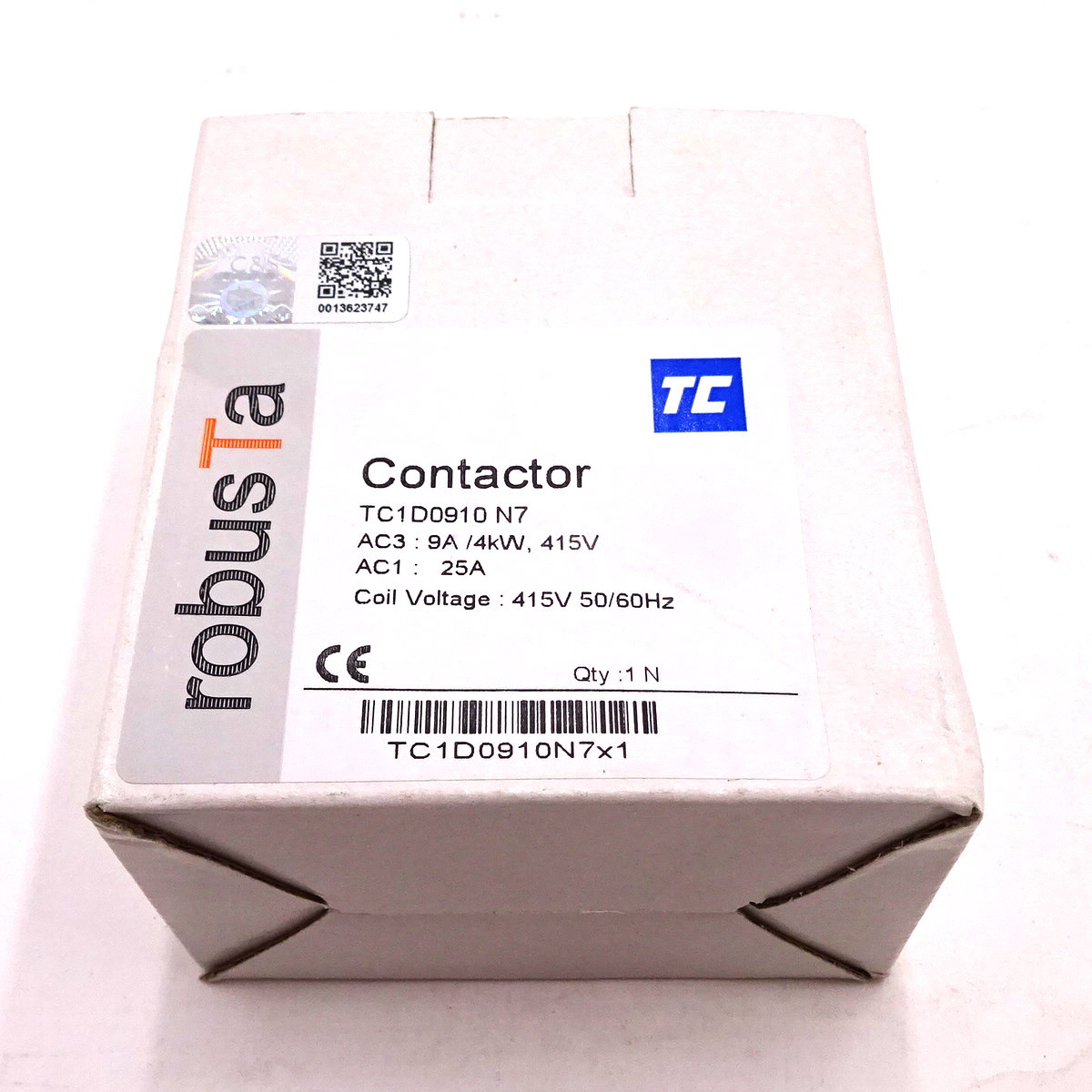 Contactor TC1D0910N7 C&S Electric AC-3 415V 9A 4kW 415VAC 50/60Hz 1NO ...