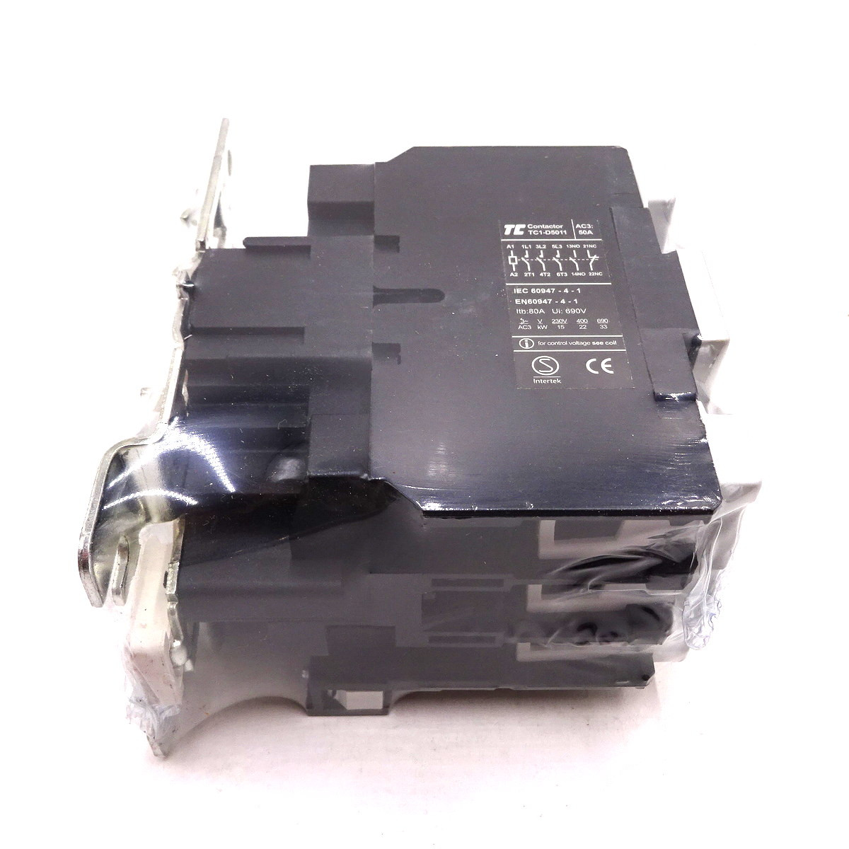 Contactor TC1D5011N7 Intertek AC-3 50A 22kW 415VAC 50/60Hz 3P 1NC+1NO ...