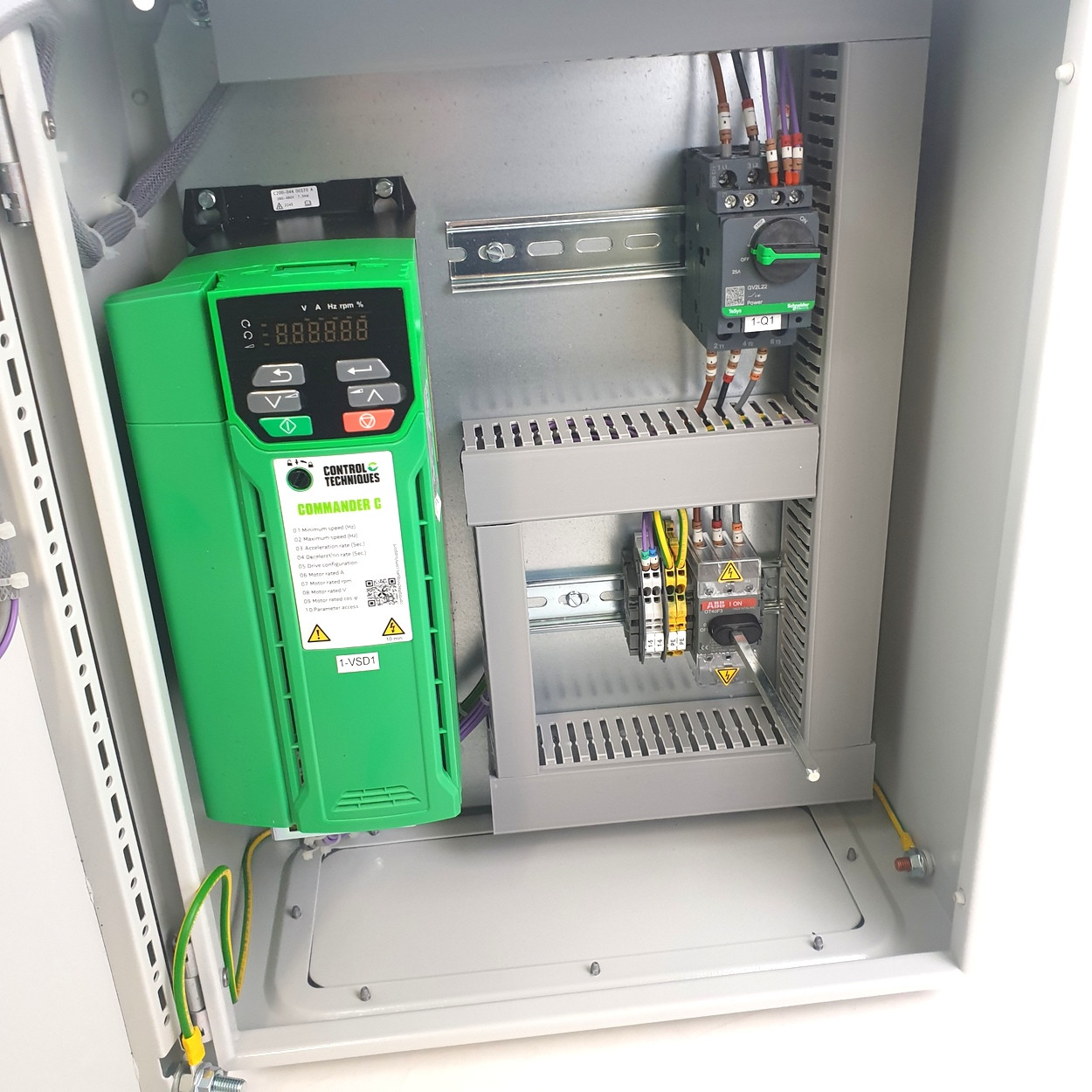 General Purpose Control Panel 3ph 380/480VAC 7.5kW IP66 - Axxa - Motor ...