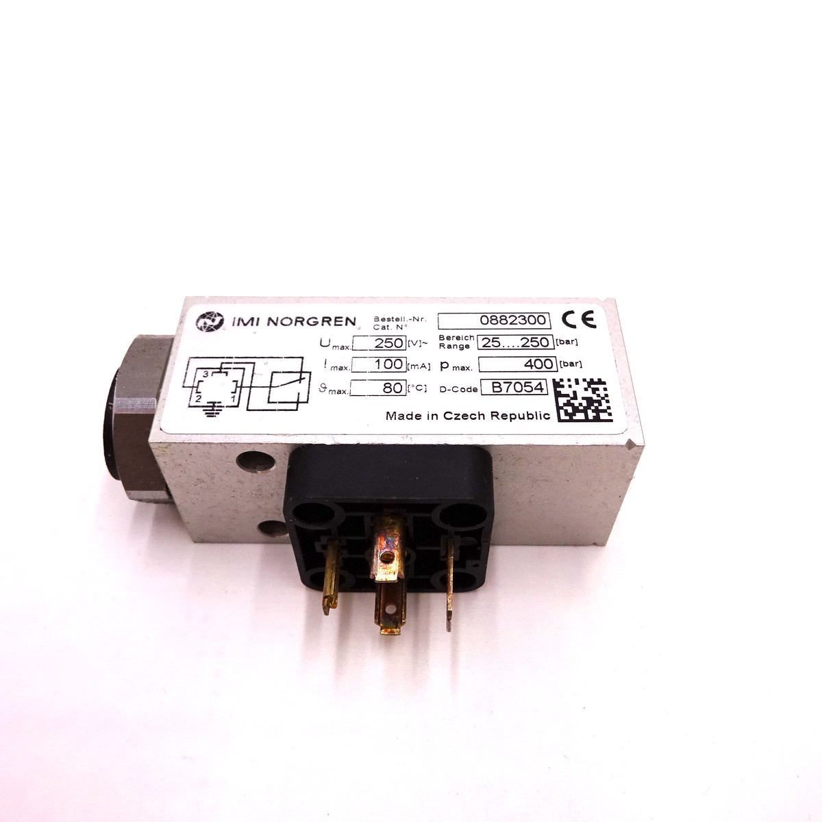 Pressure Switch 0882300 Norgren G1/4 25-250bar 0882300000000000 407 ...