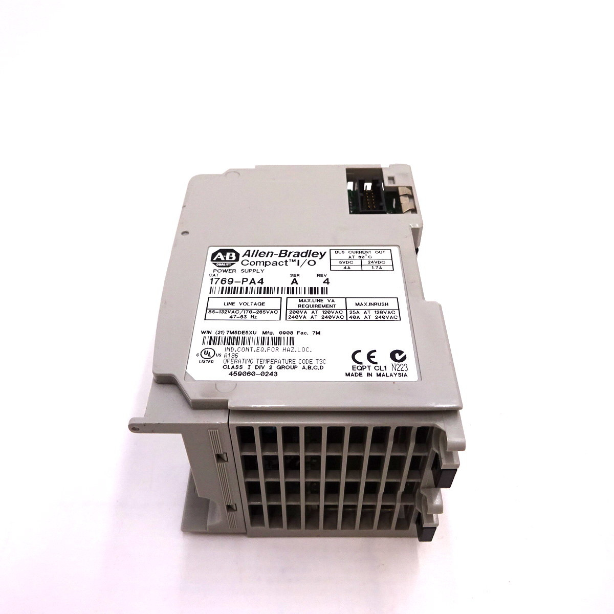 PLC Compact I/O Expansion PSU Module 1769-PA4 Allen-Bradley SER A 110 ...