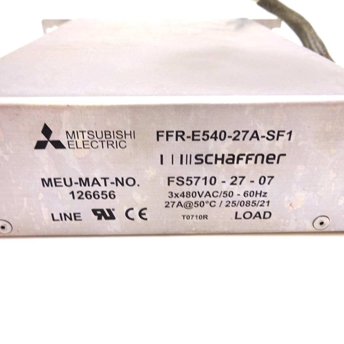RFI/EMI Filter FFR-E540-27A-SF1 Mitsubishi 3PH 3x480VAC 50/60Hz 27A ...