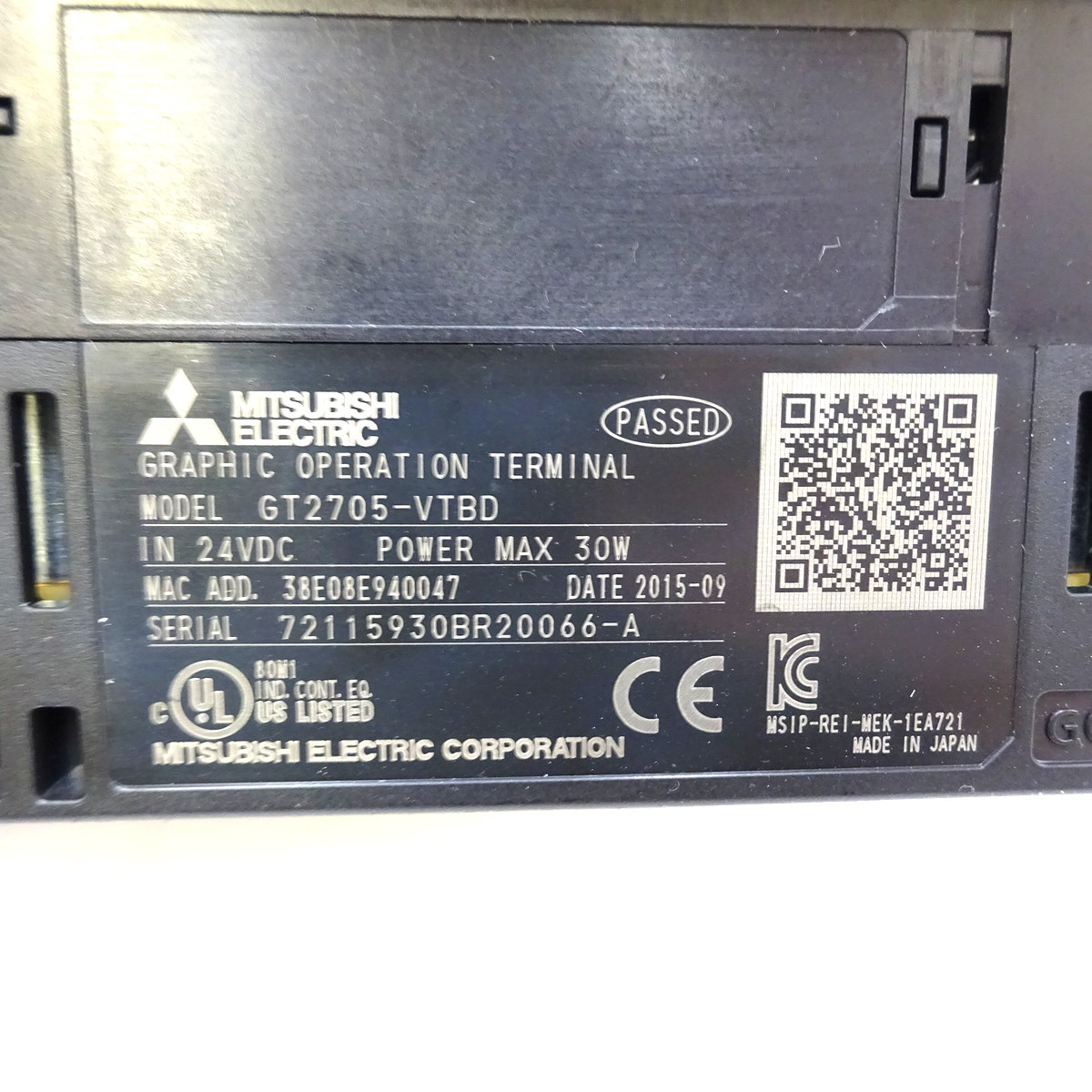 Touch Screen HMI GT2705-VTBD Mitsubishi Electric 5.7" 30W 24VDC GOT2000 ...