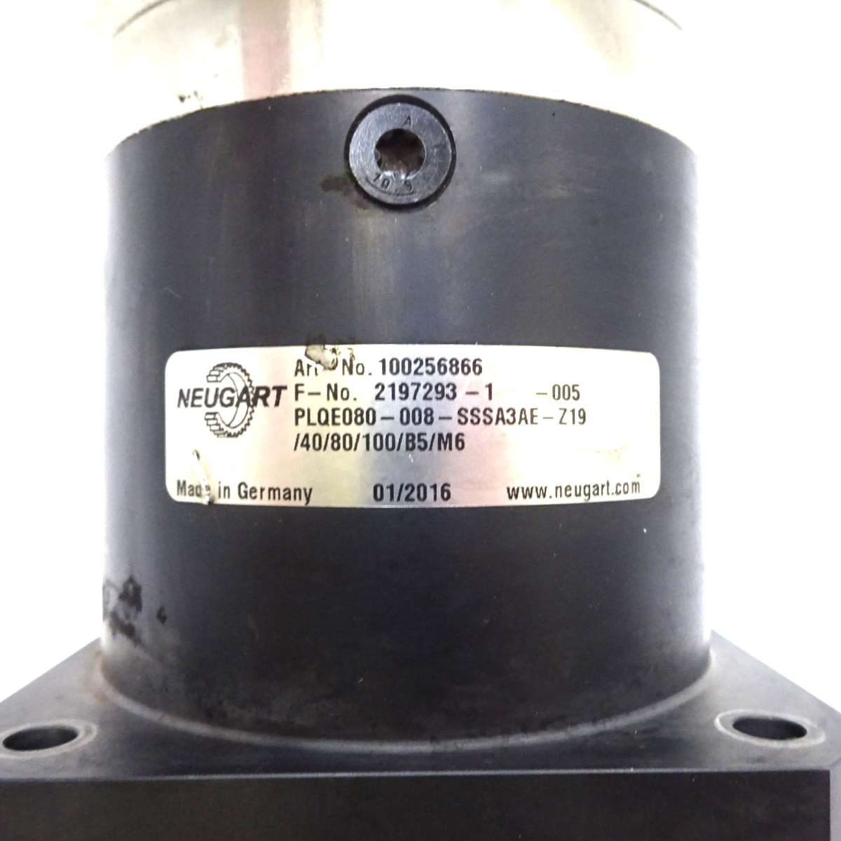 Planetary Gearbox PLQE080-008-SSSA3AE-Z19/40/80/100/B5/M6 Neugart i=8 ...