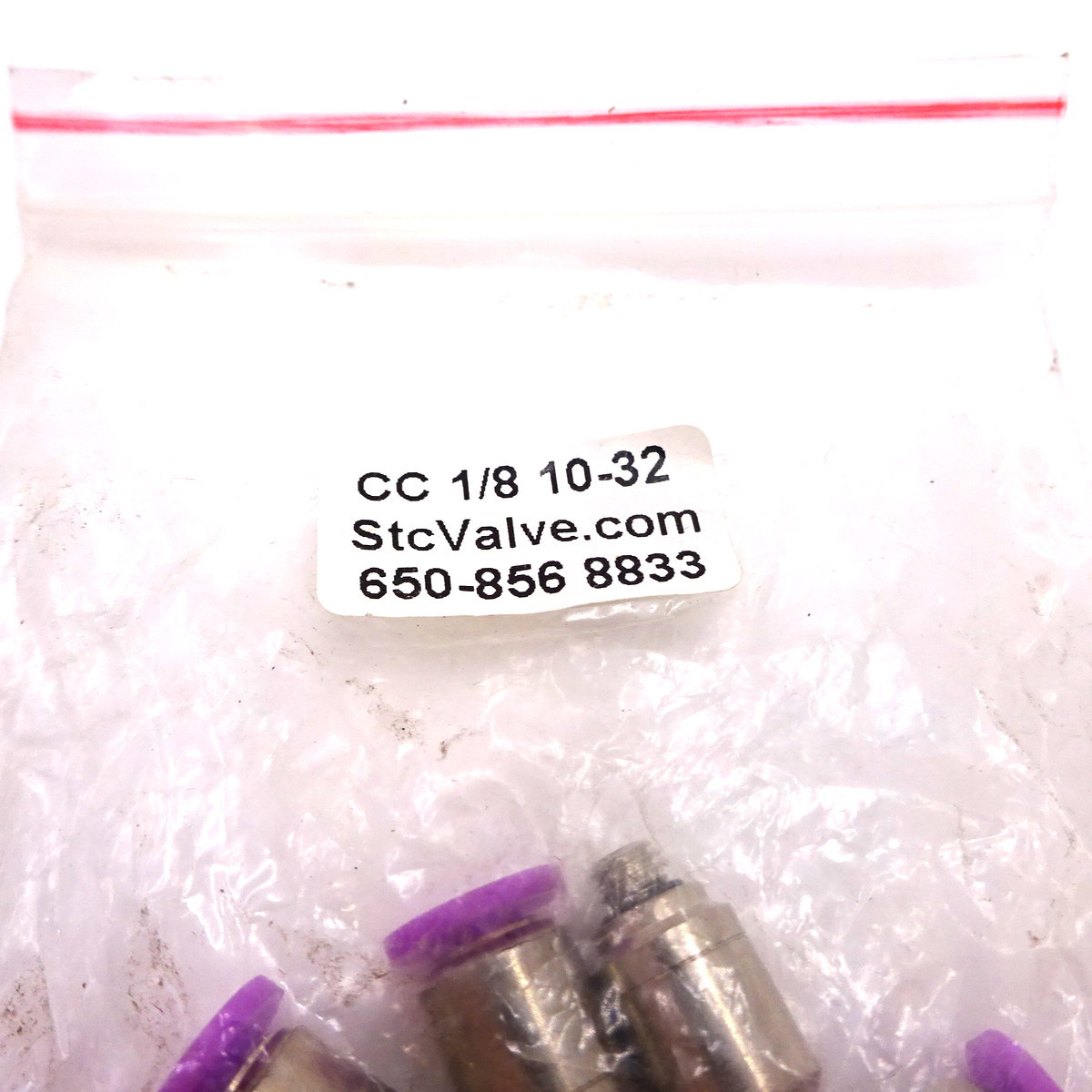 Pneumatic Fittings CC 1/8 10-32 STCValve.com 1/8" Compact Male ...