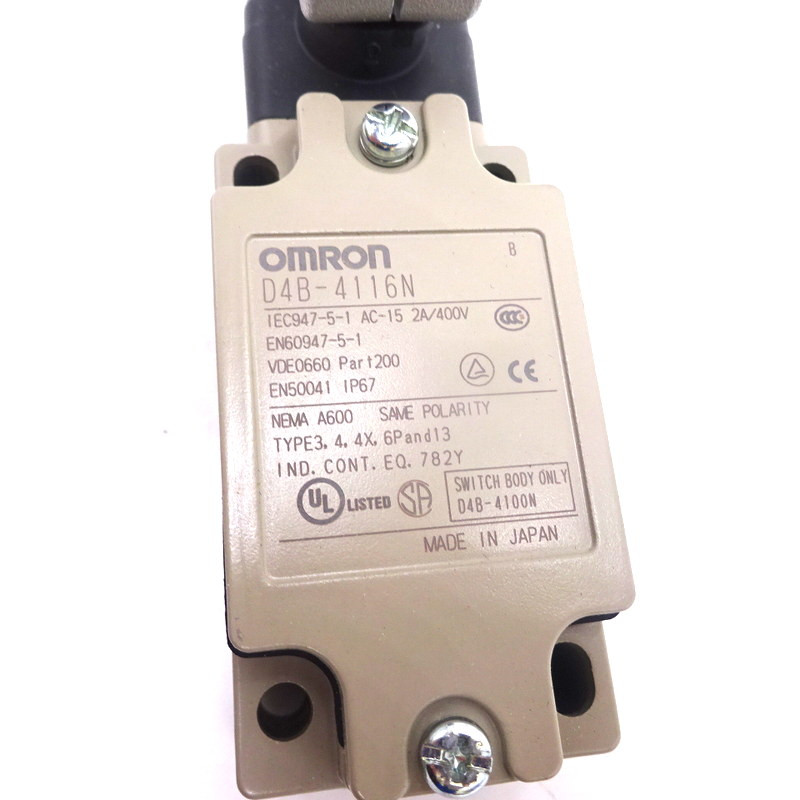 Limit Switch D4B-4116N Omron 1NC/1NO Roller Lever - Axxa - Motor ...