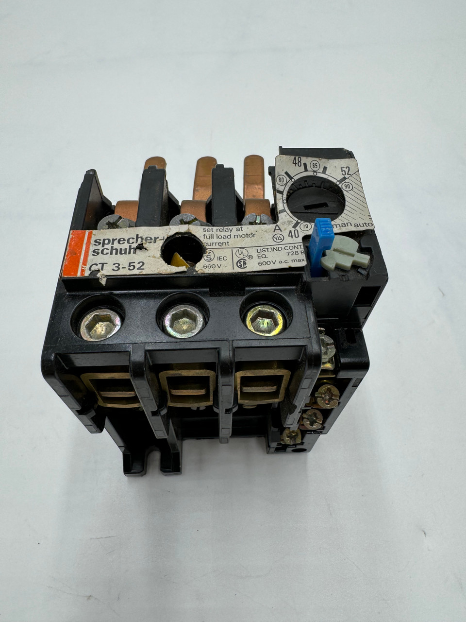 Overload Relay CT3-63 Sprecher & Schuh 22.702.101-34 52-63A 2270210134
