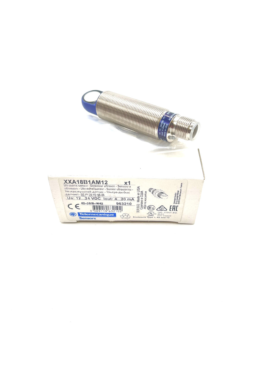 Ultrasonic Sensor XXA18B1AM12 Telemecanique M18 Sn=1M