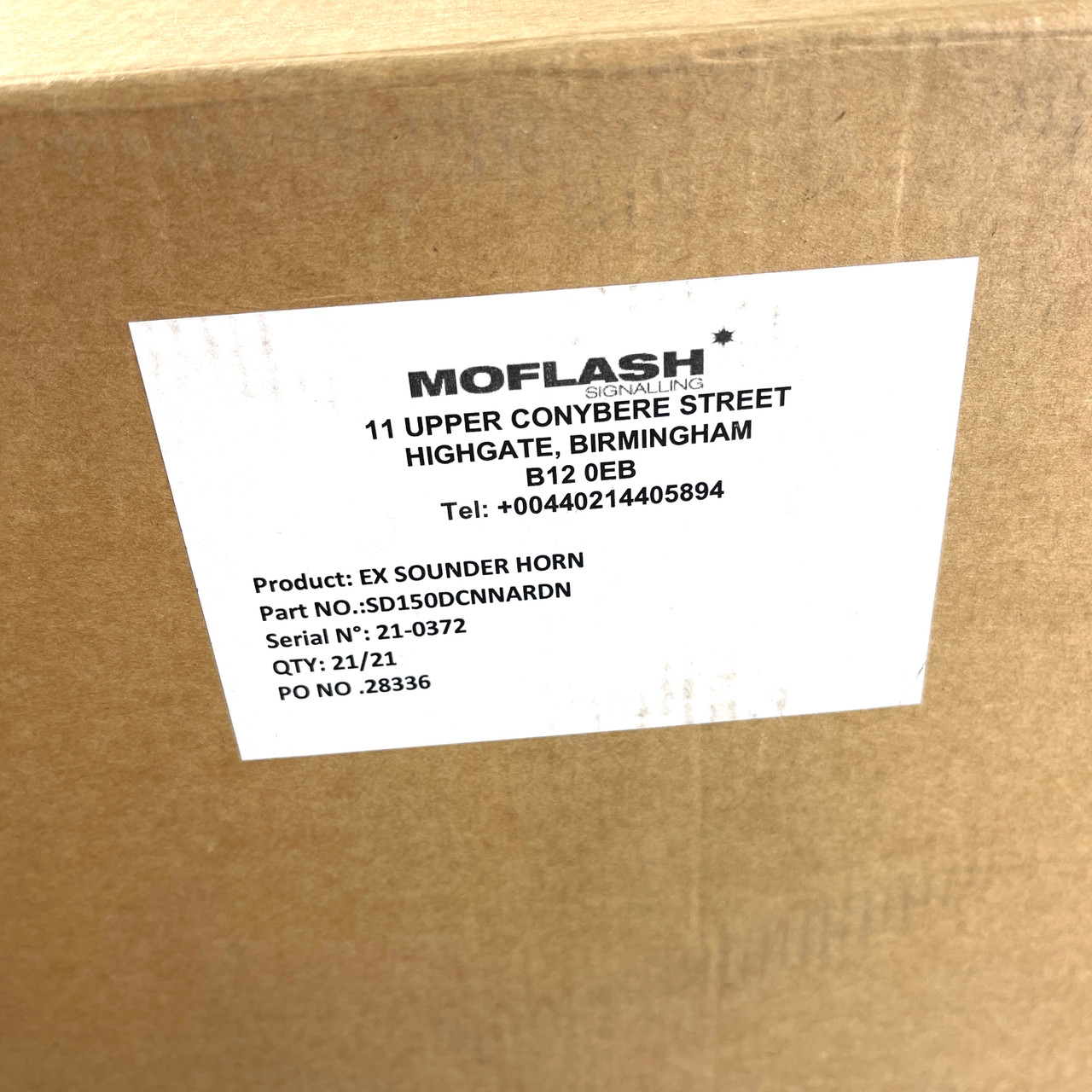 Ex Sounder Horn SD150DCNNARDN MOFLASH Orange 12-48VDC 60 Tone IP66 ...