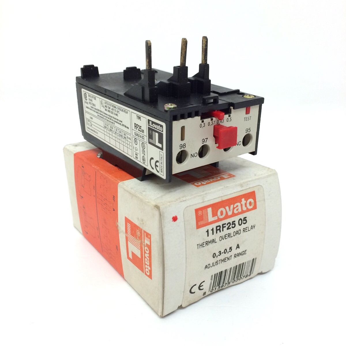 Overload Relay 11RF25-0.5 Lovato 0.3-0.5A RF25-0.5 - Axxa - Motor ...