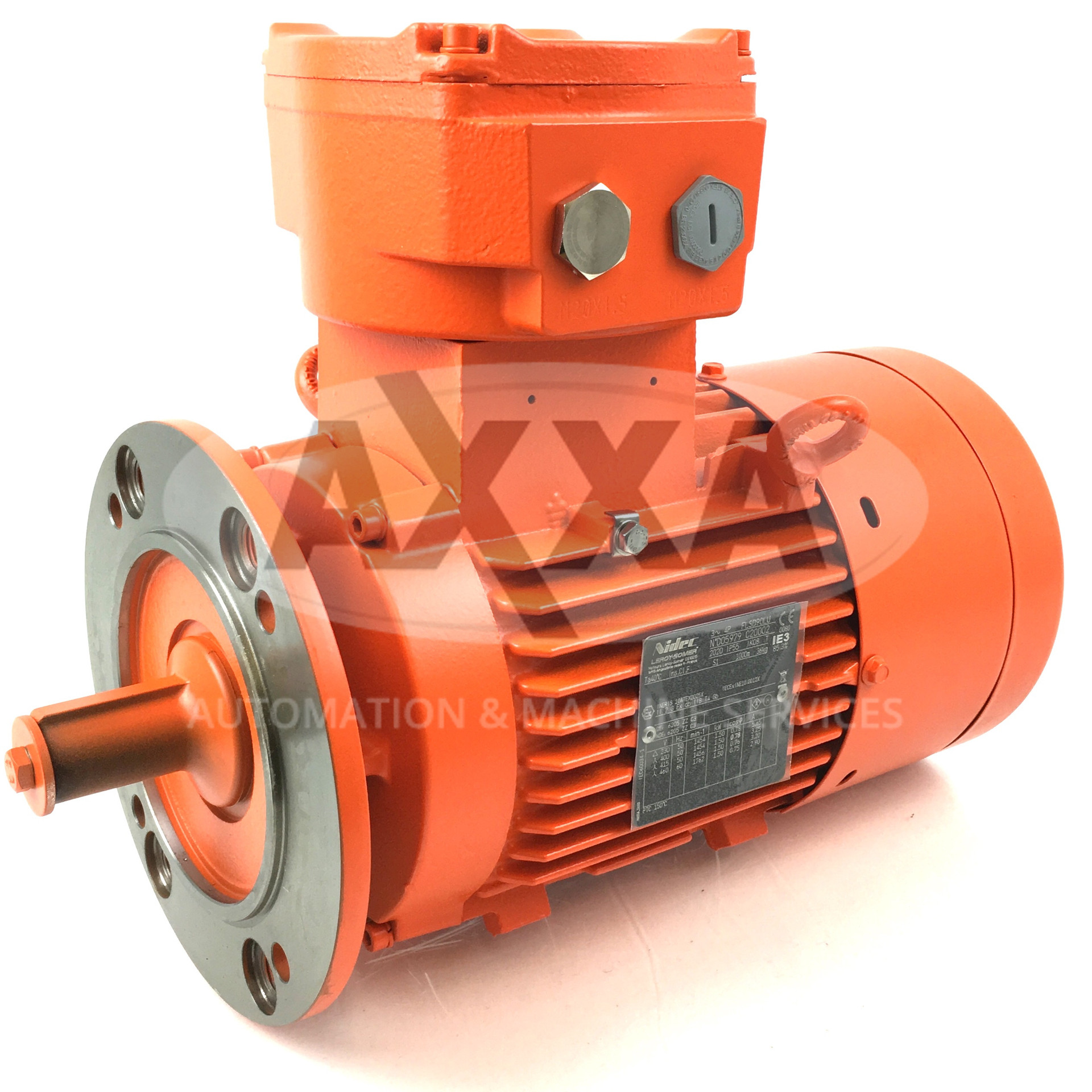Explosion-Proof 3Ph AC Motor, Leroy-Somer, ATEX Gas Zone 1, FLSD 100LG ...
