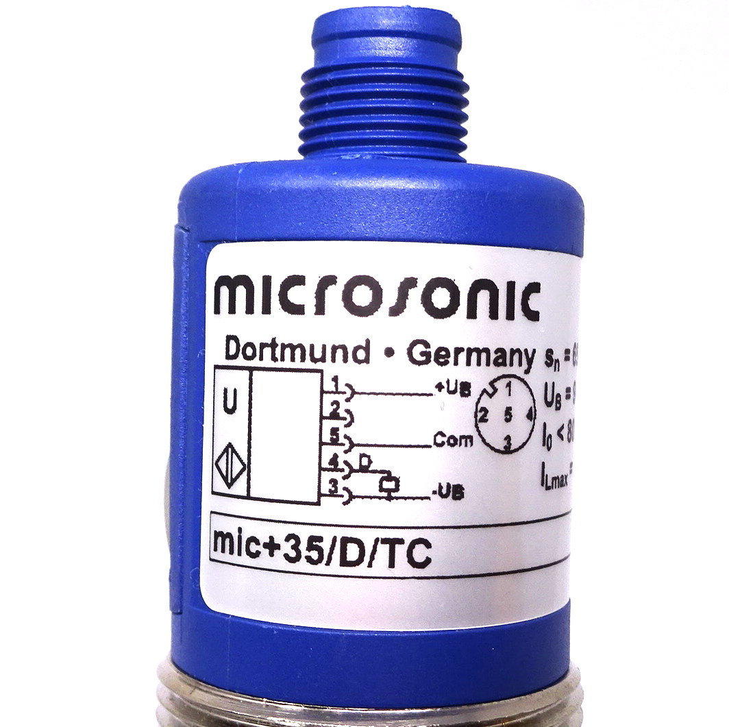 Ultrasonic Sensor mic+35/D/TC Microsonic 65-600mm - Axxa - Motor ...