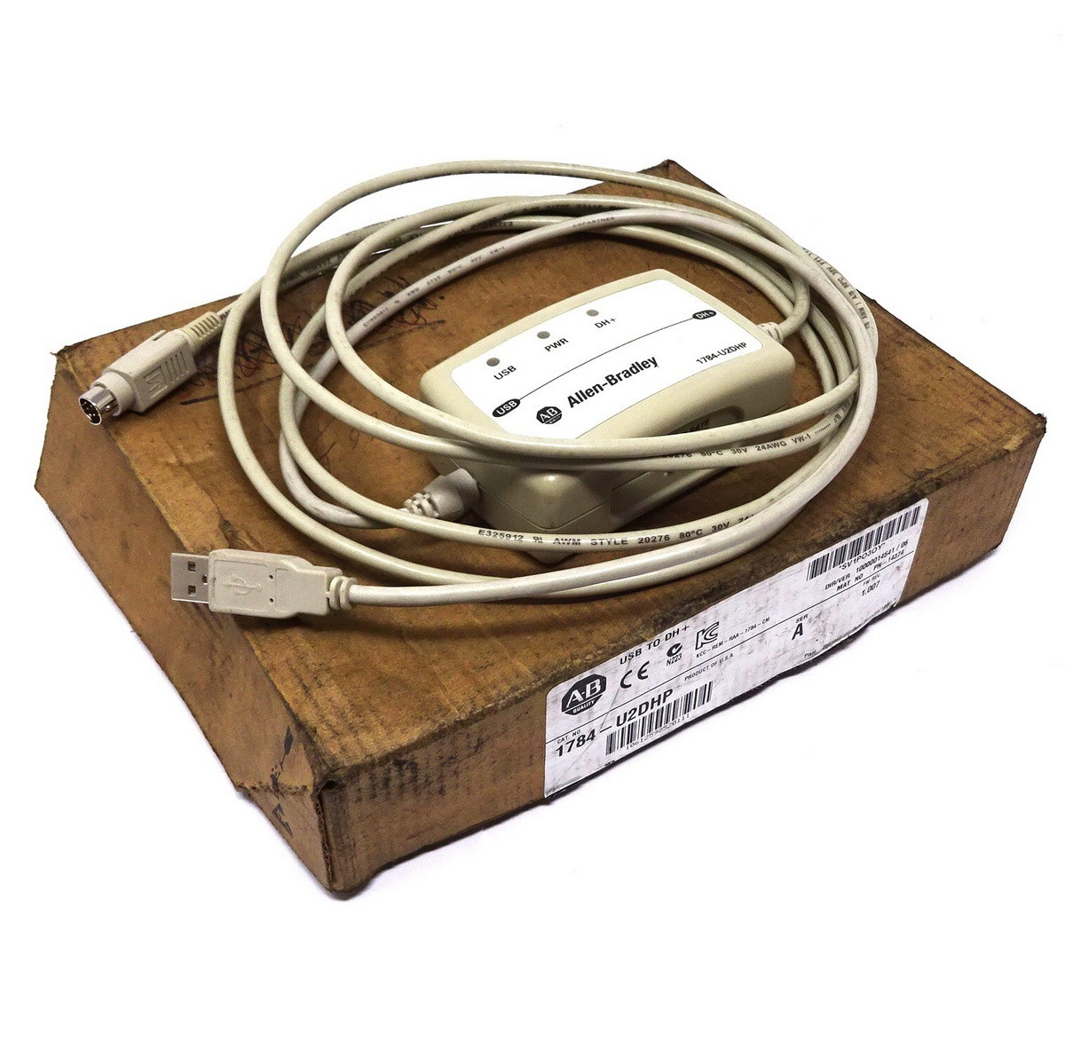 Adapter Cable 1784-U2DHP Allen-Bradley USB To DH+ - Axxa - Motor ...