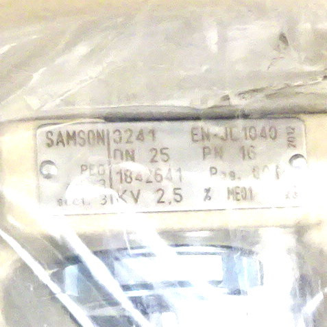Globe Control Valve 3241 Samson DN 25 PN 16 *New* - Axxa - Motor ...