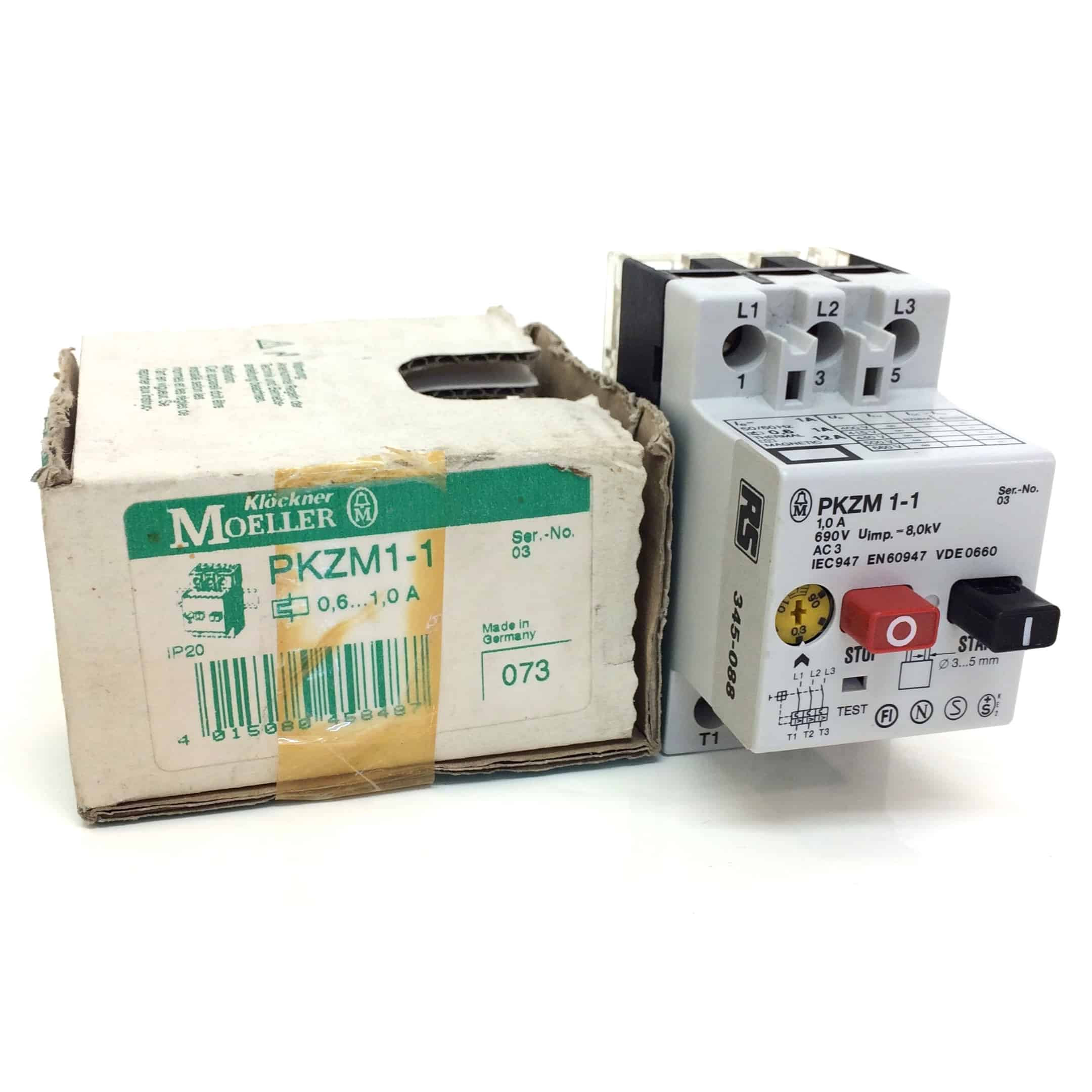 Motor Protector PKZM1-10 Moeller 6-10A PKZM-1-10 - Axxa - Motors ...