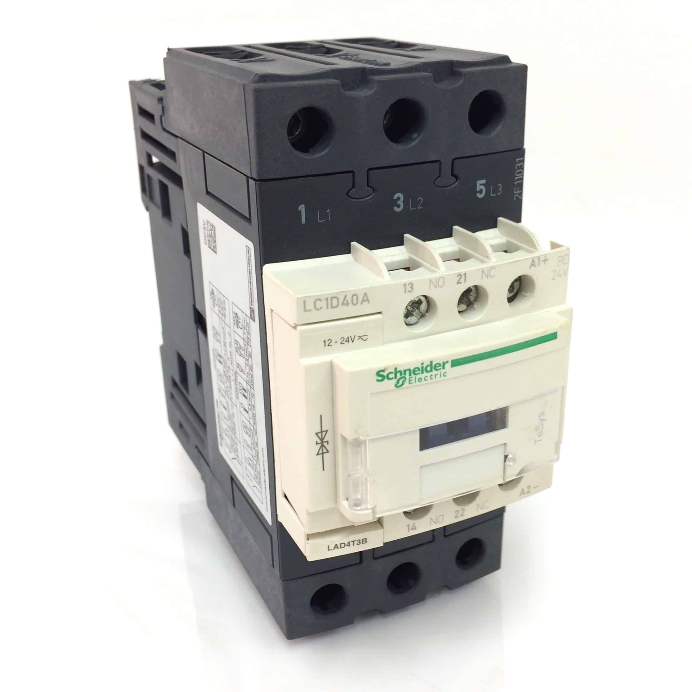Contactor LC1D80BD Schneider 37kW 24VDC 043997 LC1D80-BD - Axxa ...