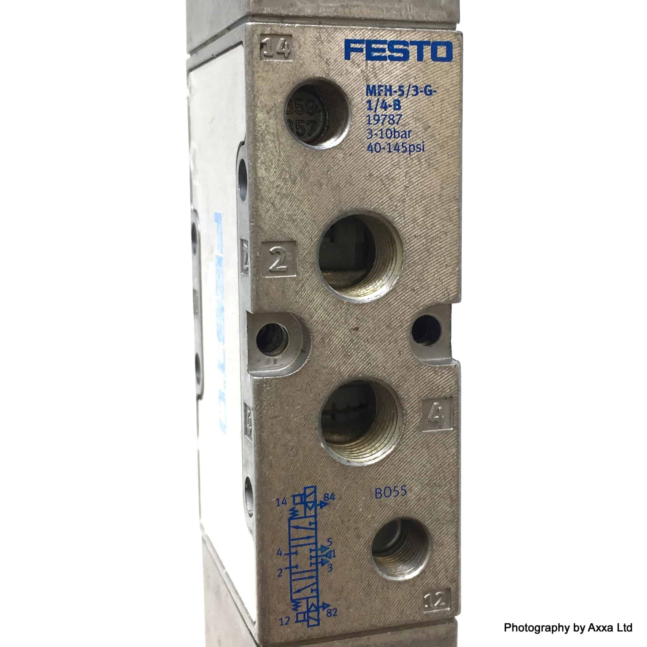 Solenoid Valve 19787 Festo MFH-5/3-G-1/4-B *New* - Axxa - Motor Control ...