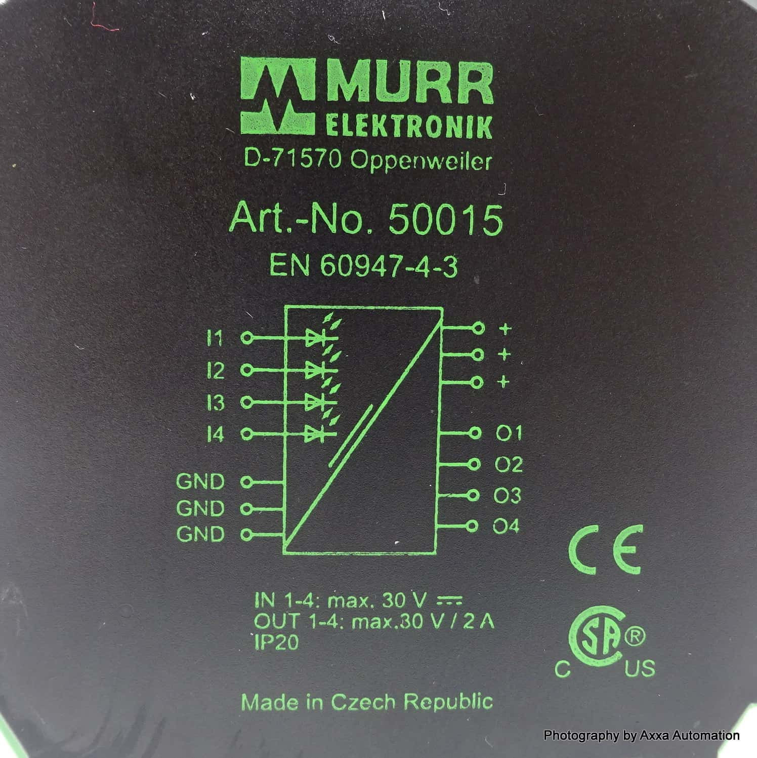 Optocoupler Module 50015 Murr Elektronik 24VDC 2A *New* - Axxa - Motor ...