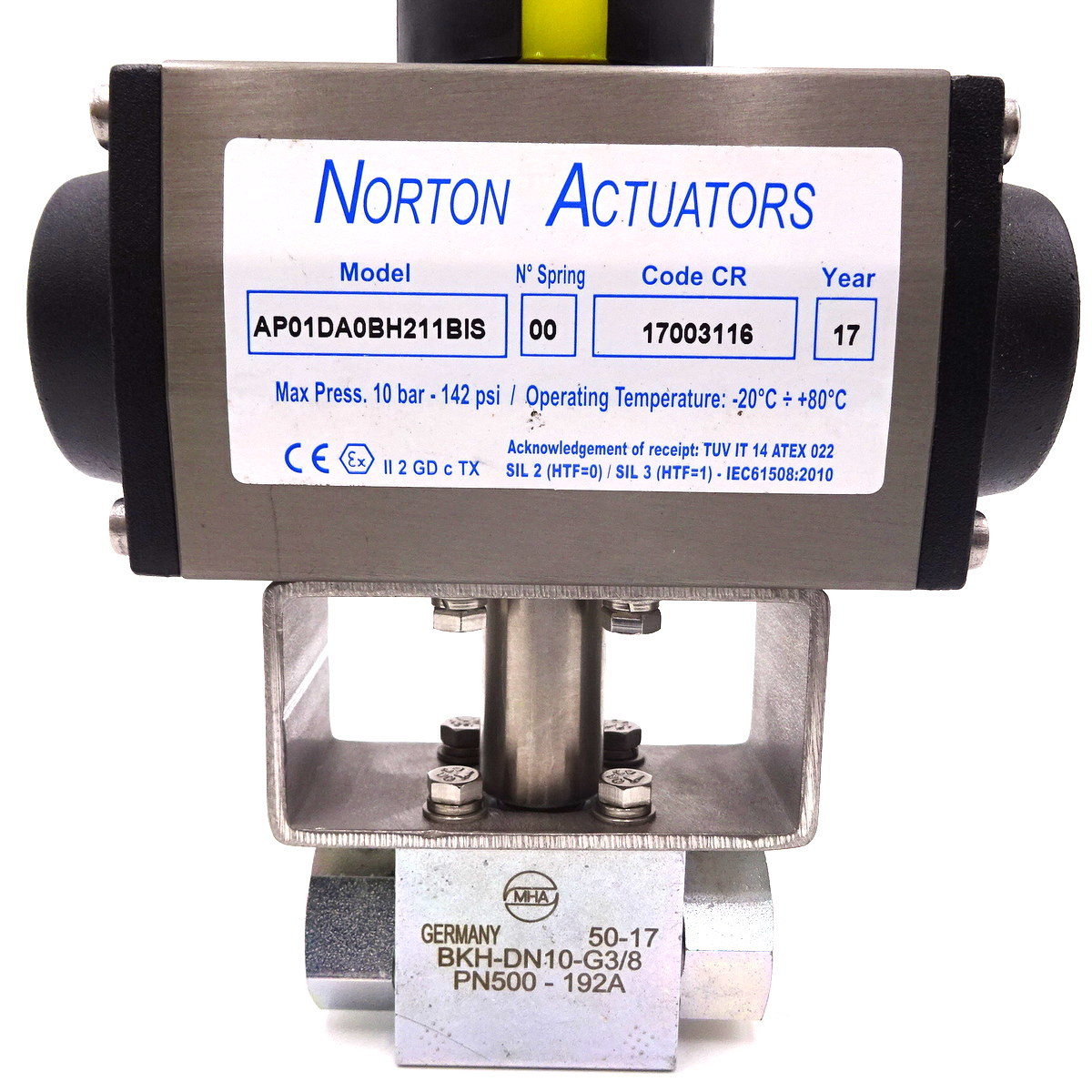 Ball Valve AP01DA0BH211BIS Norton Actuators 2Way 1/4"-2" *New* - Axxa ...