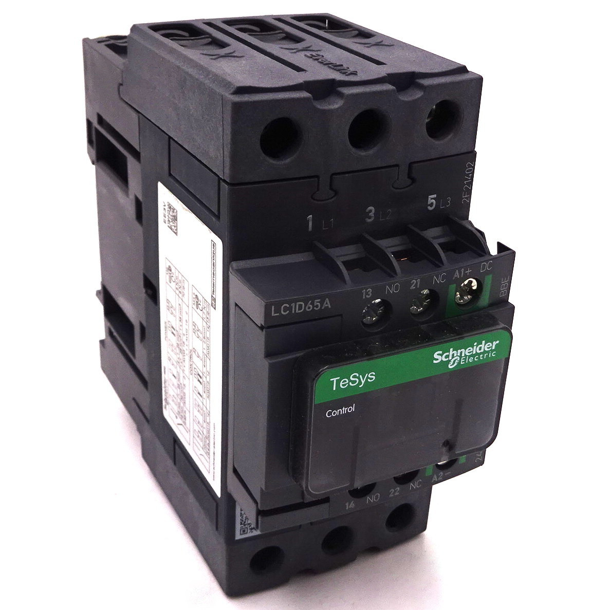 Contactor LC1D65ABD Schneider 30kW 12-24VDC 940909 LC1D65A-BD - Axxa ...