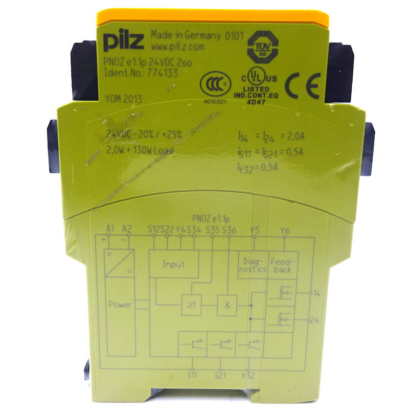 Safety Relay 774133 Pilz 24VDC - Axxa - Motor Control & Automation