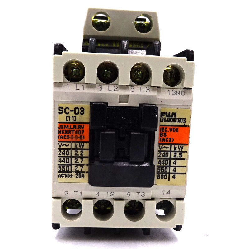 Contactor SC-03-230VAC FUJIelectric 4kW 220VAC *Used* - Axxa - Motor ...