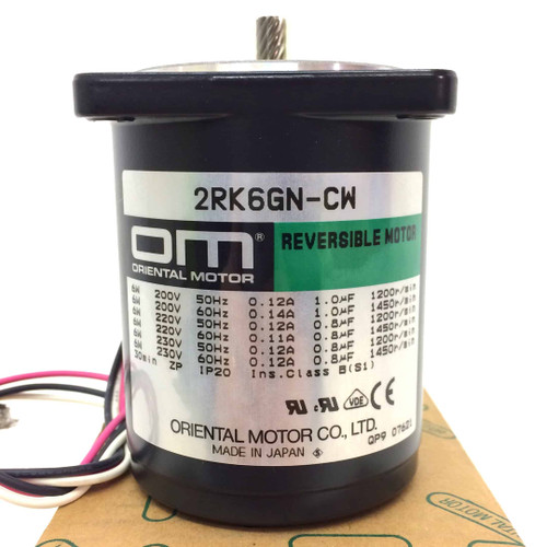 Reversible Motor 2RK6GN-CWE Oriental Motor 2RK6GN-CW - Axxa - Motor ...