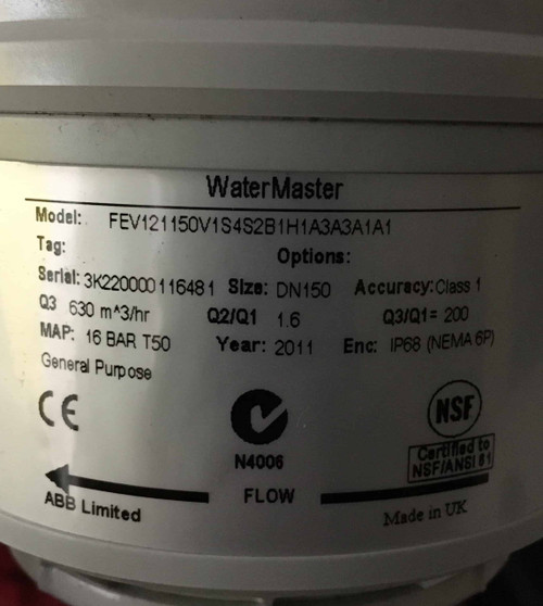 Electromagnetic Flowmeter FEV121150V1S4S2B1H1A3A3A1A1 ABB FEV121 *New ...